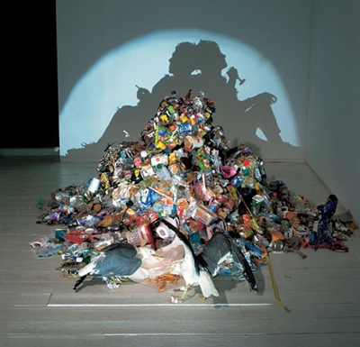 ReCycle By Ossy - Green Pop Art: Real Life is Rubbish